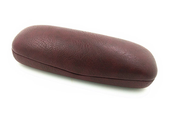 Brown Optical Hard Eyeglass Case Easy To Take Hard Clamshell Eyeglass Case supplier