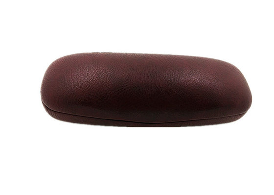 Brown Optical Hard Eyeglass Case Easy To Take Hard Clamshell Eyeglass Case supplier