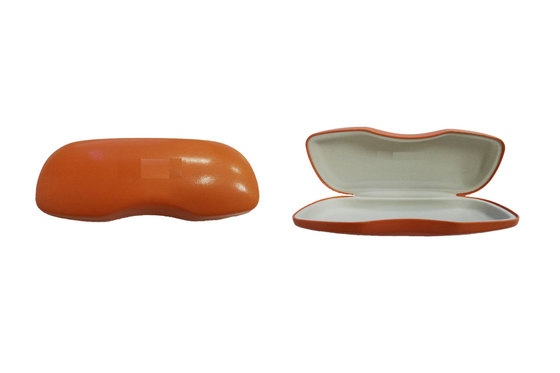 Colorful PU Leather Iron Hard Shell Eyeglass Case For Optical Eyewear supplier