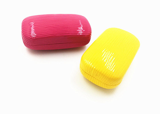 PU Glasses Eye Contact Lens Case Portable Contact Lens Storage Case With Mirror supplier