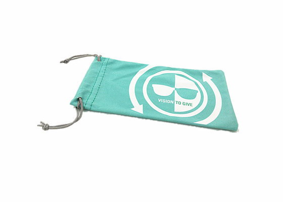 Custom Printed And Size Microfiber Pouch For Sunglasses / Eyeglasses supplier