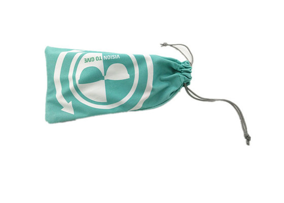 Custom Printed And Size Microfiber Pouch For Sunglasses / Eyeglasses supplier