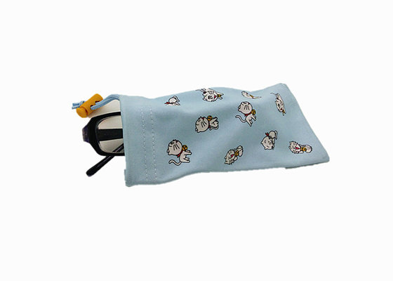 Fresh Blue Glasses Pouch Case Cute Kids Safety Microfiber Glasses Pouch supplier