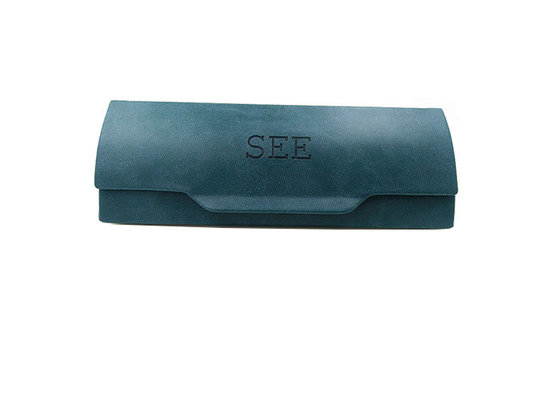 Special Design Blue Pu Reading Glass Cases With Logo - See Printing On It supplier