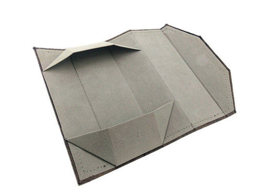 Grey Denim Folding Eyeglass Case For Optical Reading Glasses Durable And Special supplier