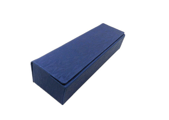 Rectangle Iron Optical Glasses Case Dark Blue Handmade Eyeglass Case supplier
