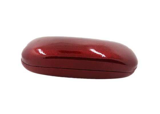Eco Friendly Hard Eyeglass Case With Red Vintage PU / Mirror For Women supplier