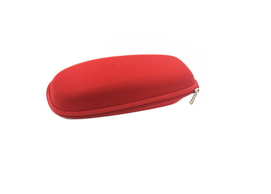 Fabric Surface EVA Glasses Case Light Weight Soft Eyeglass Case With Zipper supplier