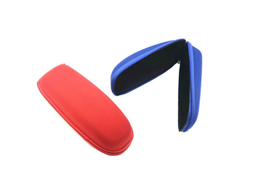 Fabric Surface EVA Glasses Case Light Weight Soft Eyeglass Case With Zipper supplier