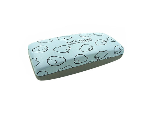 Blue Kid's Cute Eyeglasses Case With Custom Logo , Pu Eyewear Case supplier