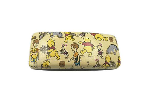 Blue Kid's Cute Eyeglasses Case With Custom Logo , Pu Eyewear Case supplier