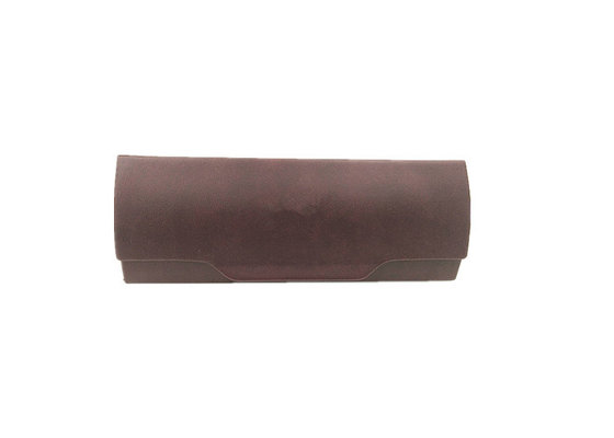 Brown Optical Frame Glasses Case / Leather Eyewear Case For Men supplier