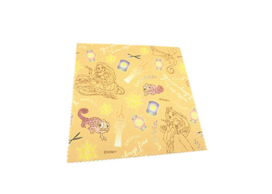 Green / Yellow Microfiber Lens Cleaning Cloth For Eyewear / Eyeglasses supplier