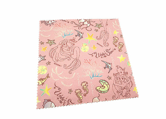 Green / Yellow Microfiber Lens Cleaning Cloth For Eyewear / Eyeglasses supplier