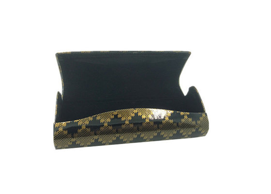 Diamond Shape PU Leather Hard Eyeglass Case Normal Size 166 * 64 * 34mm supplier