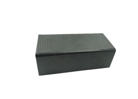 Large Space Black Folding Eyeglasses Case PU Leather Available Eyewear Box supplier