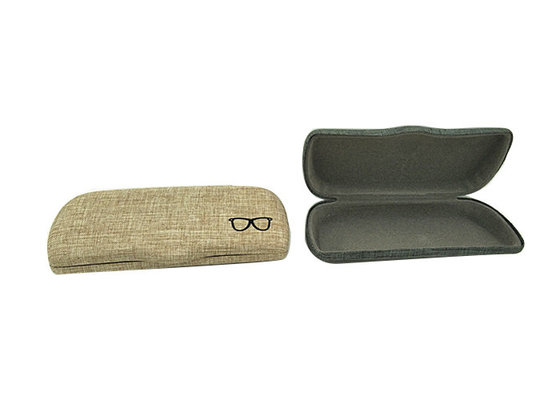 Indie Hipster Linen Hard Eyeglass Case , Optical Glasses Case supplier