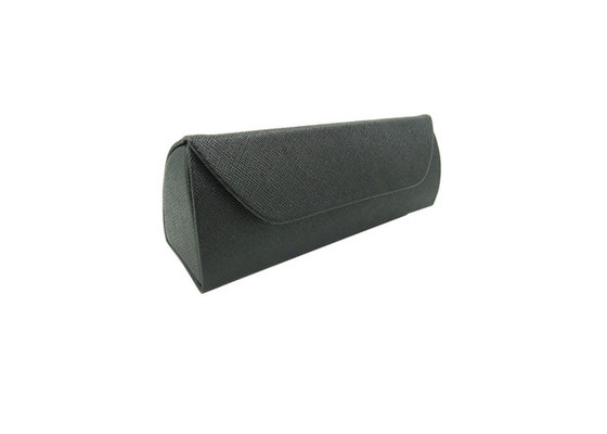 Black / Red Leather Reading Glasses Cases for Adults And Kids 158 x 38 x 55mm supplier