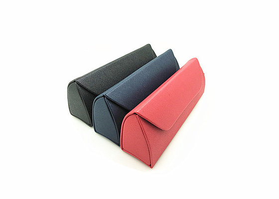 Black / Red Leather Reading Glasses Cases for Adults And Kids 158 x 38 x 55mm supplier