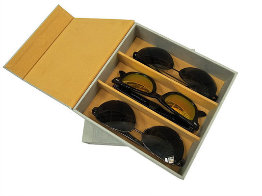 Grey Recycled Paper Nordic Wind Eyeglass Display Box 17.8 x 16.8cm supplier