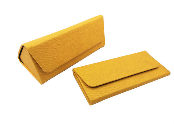 Portable Handmade Custom Sunglass Case Embossed Leather Material supplier