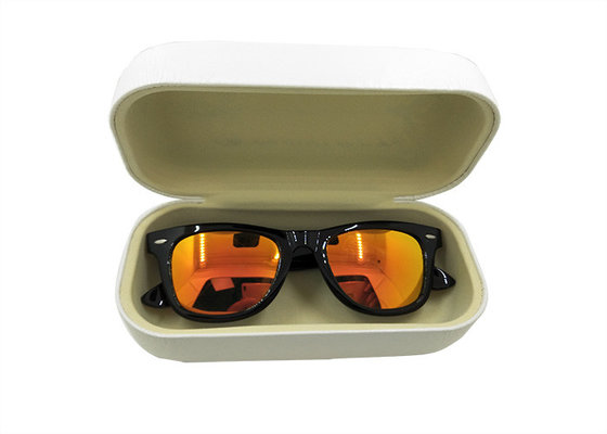 Leather Custom Sunglass Case / Personalized Hard Eyeglass Case supplier