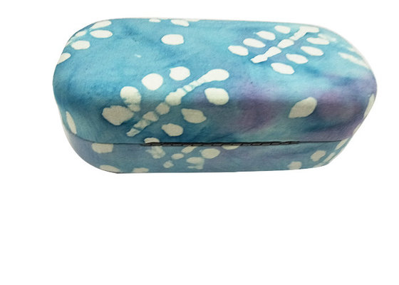 Classical Blue Fabric Custom Sunglass Case For Women And Girl supplier