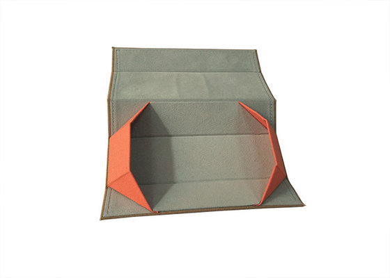 Custom Foldable Rucksack Fabric Semi Hard Glasses Case Box With Leather Label supplier