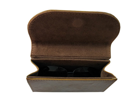 High-end Leather Portable Sunglasses Case / Spectacle Pouch supplier