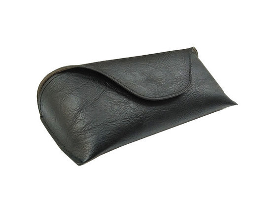 Premium Pu Leather Glasses Pouch Case With Embossed Logo 169 x 75mm supplier