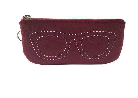 Eco-friendly Felt Customized Eyeglass Pouch Case Easy To Carry supplier
