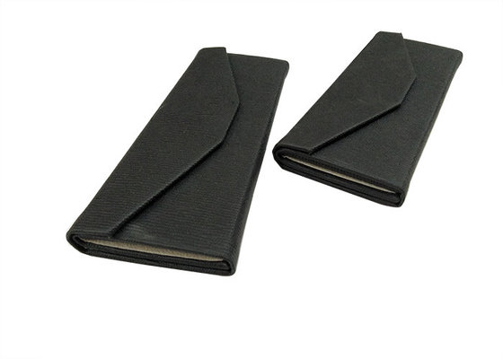 Triangular PVC Leather Foldable Sunglasses Storage Case Eyewear Case Box supplier