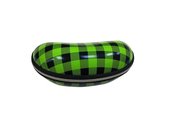 Green Hard Leather EVA Glasses Case for Sunglass And Eyeglass supplier