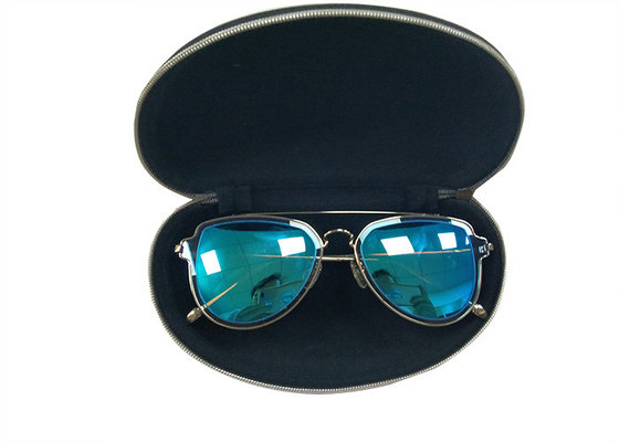 Green Hard Leather EVA Glasses Case for Sunglass And Eyeglass supplier