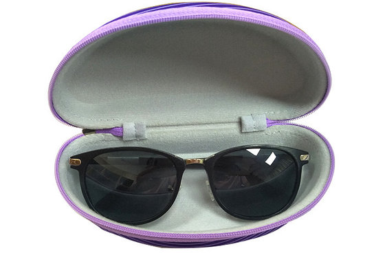 Standard Size Lightweight EVA Sunglasses Case / Portable Zipper Eyewear Case supplier