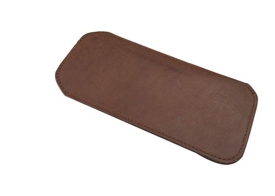 Real Leather Sewn Vintage  Glasses Pouch Handmade Sunglasses Cases supplier