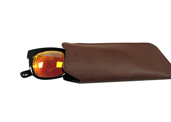 Real Leather Sewn Vintage  Glasses Pouch Handmade Sunglasses Cases supplier