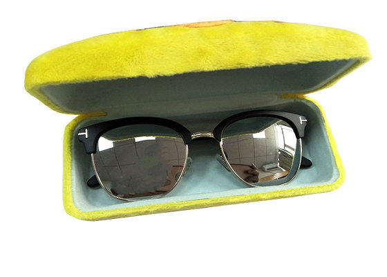 Hard Embroidery Logo  Kids Glasses Sunglasses Case Eyewear Accessories supplier