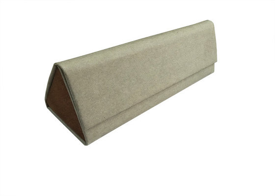 Recycled Kraft Paper Hard case For Reading Glasses Triangle Optical Case Box supplier