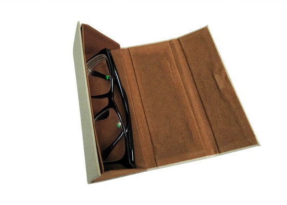 Recycled Kraft Paper Hard case For Reading Glasses Triangle Optical Case Box supplier