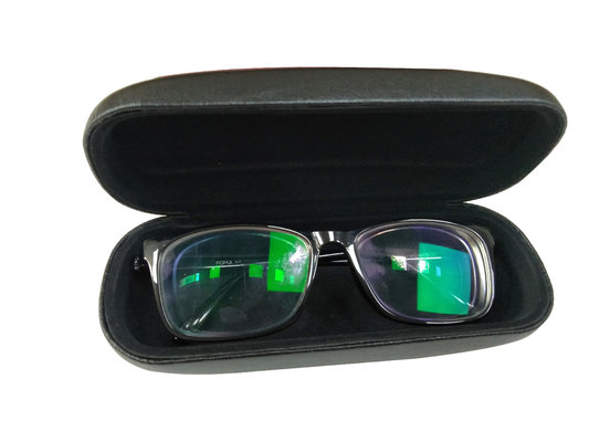 Vinatge Iron Hard OPtical Glasses Case PU Leather Case For Reading Glasses supplier