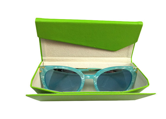 Foldable Leather High-end Custom Sunglasses Case Portable Glasses Bag supplier