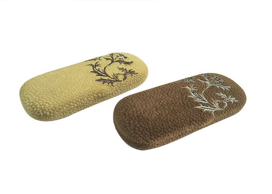 Slim Plush Embroidery Hard Durable Optical Glasses Case Reading Eyeglasses Box supplier