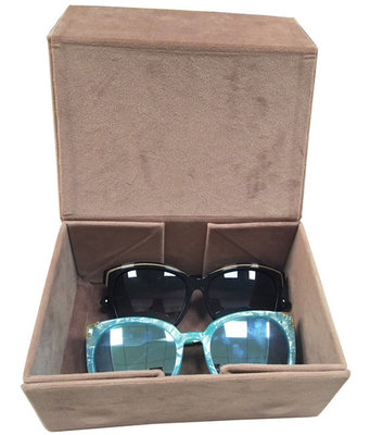Soft Flannel Foldable Eyeglasses Display Box Multi Sunglasses Collection Tray supplier