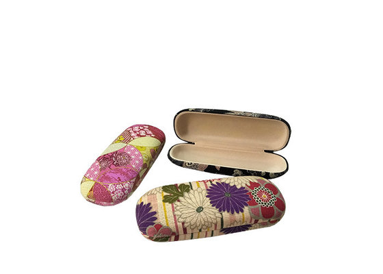 Classical Beauty Optical Glasses Case Japanese Flower Cloth Eyeglasses Case Box supplier