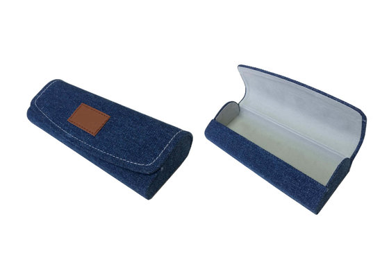 New Arrivals Denim Semi-Hard Optical Glasses Packing Case Jeans Eyewear Case Box supplier
