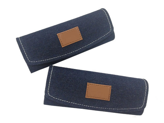 New Arrivals Denim Semi-Hard Optical Glasses Packing Case Jeans Eyewear Case Box supplier