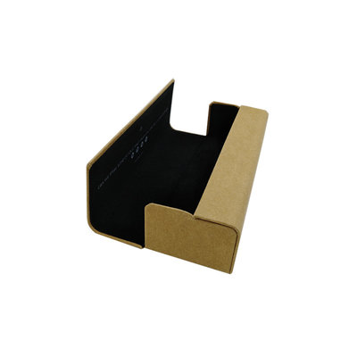 Handmade Rectangular Recycle Kraft Paper Hard Eyeglass Case Eyewear Case Box supplier