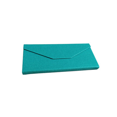 Blue Magnet Closure Folding Triangle Eyeglasses Case Sunglasses Packaging Box supplier