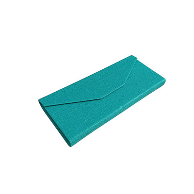 Blue Magnet Closure Folding Triangle Eyeglasses Case Sunglasses Packaging Box supplier